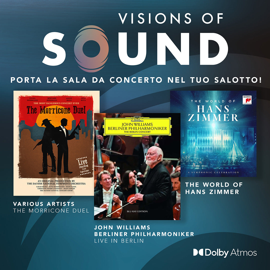 Blu Ray disc Audio Dolby Atmos e CD alta risoluzione